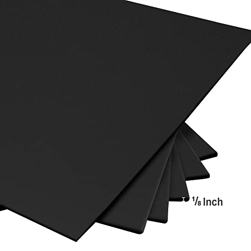 Snapklik.com : Black Canvas Panels 8x10 Inch, 6 Pack - 8 Oz Triple d ...