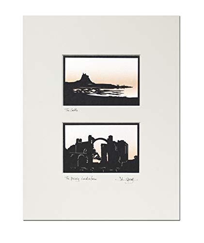 Holy Island Castle Priory Lindisfarne Northumberland Original Signed ...