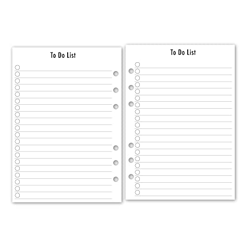 Amazon.com: A5 To Do Circle Checklist Planner Insert Refill, 5.83 x 8. ...