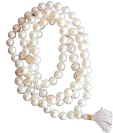 Galaxy Gems Safed Sacche Moti Ki Mala AAA+++ Certified Beautiful South ...