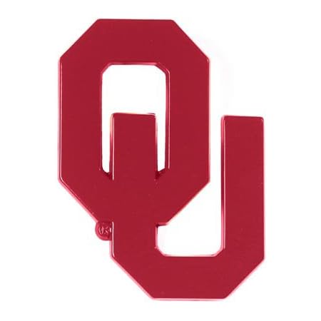 Amazon.com: Crimson Oklahoma Sooners METAL Auto Emblem : Sports & Outdoors