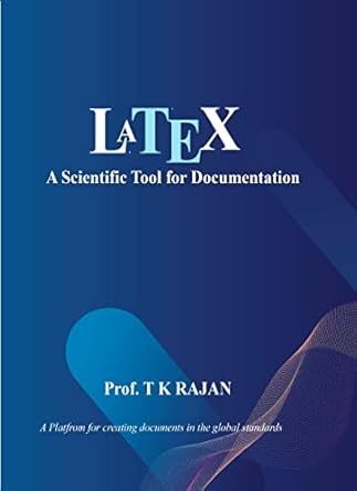 Buy LATEX A Scientific Tool for Documentation Book Online at Low Prices ...