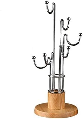 Arkit Stainless Steel Cup Stand | Coffee and Tea Mug Holder | Wooden ...