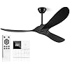 Amazon.com: Eliora Ceiling Fan without Light, 52" Wood Ceiling Fan no ...