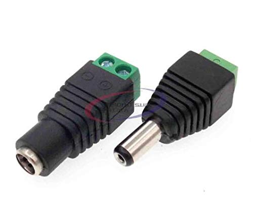 Amazon.com: 5 x Male + 5 x Female 2.1x5.5mm DC Power Cable Jack Adapter ...