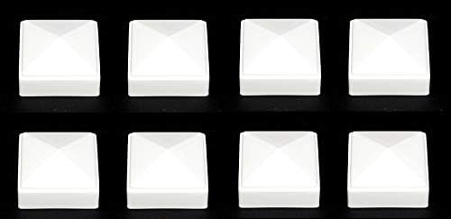 Amazon.com : JSP MANUFACTURING New Plastic Black 2x2 Fence Post Caps ...