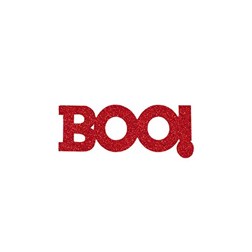 Amazon.com: Happy Halloween Party Decor Supplies, BOO Cutout Glitter ...