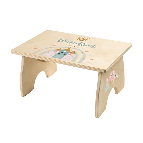Amazon.com: Princess Step Stool for Toddlers- Personalized Wood Kids ...