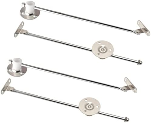 DOITOOL Flap Stay Damper 4pcs Iron for Cabinet Lid Leaf Kitchen Support ...