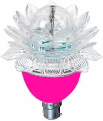 Buy Satguru Rotating Crystal Lotus LED Bulb, LED Light, LED Disco ...