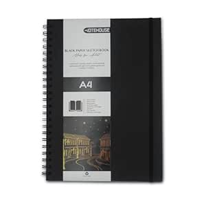 NOTEHOUSE Sketchbook A4 Spiral-Bound Professional-Grade Premium Acid-Free Unruled Artbook, Thick ...