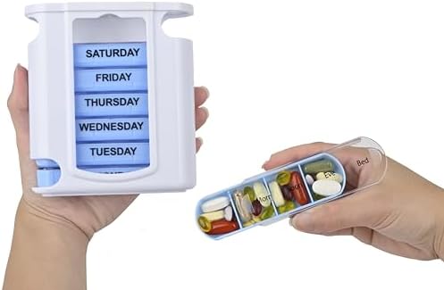 Amazon.com: EZY DOSE Weekly (7-Day) AM/PM Pill Organizer Tower ...