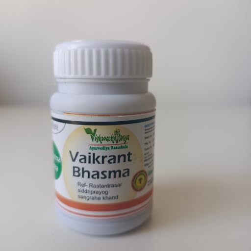 Buy Vaikrant Bhasma 50 gm Yakshma,Udar,Pandu,Jwar,Shwas kaas,Prameh ...