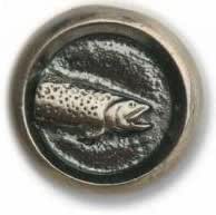 Brook Trout Round Drawer Pull - Cabinet And Furniture Knobs - Amazon.com