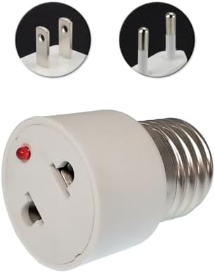 Buy E-Simpo 2pcs E26 E27 Screw Lamp Socket to Outlet Adapter ...