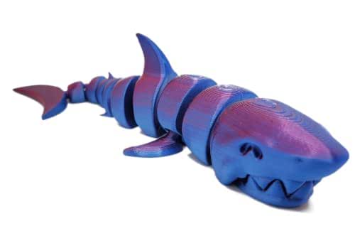 Amazon.com: 3D Printed Shark - Customizable, Made to Order Articulated ...