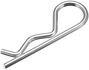 sourcing map Clip Pins 3mm Wire Carbon Steel 60mm Length Trailer R ...