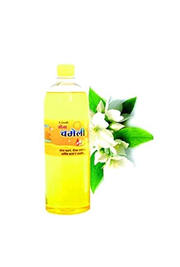 Buy Gandhi herbal Natural Chola Chameli Jasmine Oil (1 L, Yellow ...