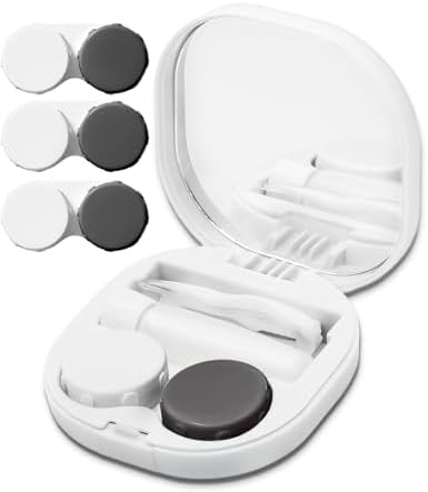 Amazon.com: Contact Lens Case, Portable Contact Case with Contact Lens ...