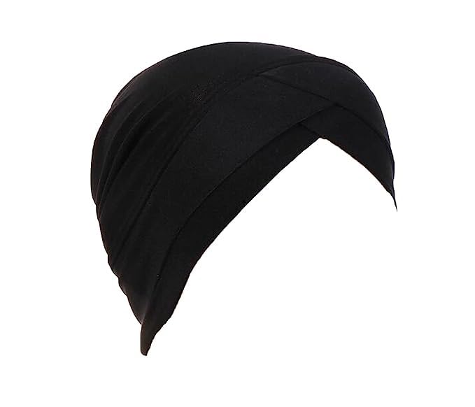 Buy FITCASE Soft 3 Layer Black Cotton Hijab Cap for Abaya Burqa and ...