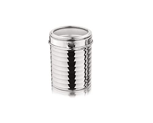 MASA Stainless Steel Ribbed Deep Canister Storage box container for ...