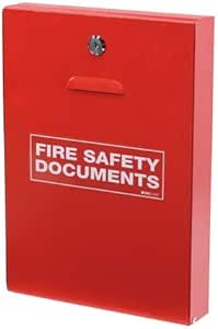Slimline Fire Document Holder with Key Lock : Amazon.co.uk: Stationery ...