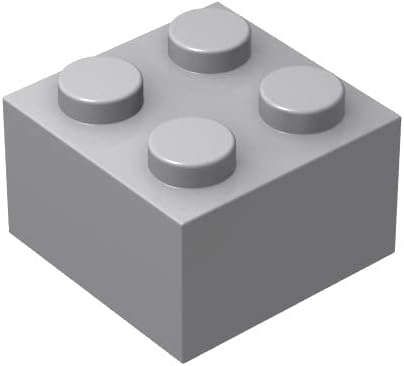 Amazon.com: Plwooyur Classic Brick Block Bulk, Light Gray Bricks 2x2 ...
