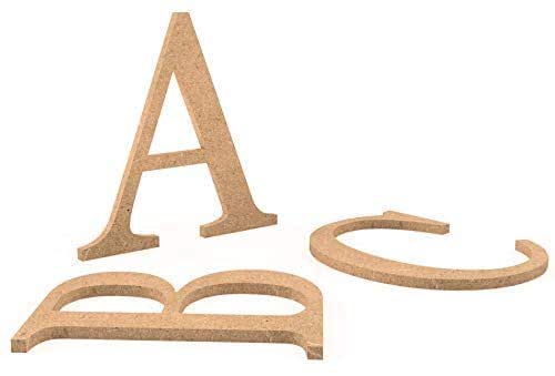 Amazon.com: 6" MDF Wooden Letters (6 inches tall wood letters) Nursery ...