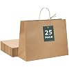 Amazon.com: GSSUSA 16x6x12 Brown Paper Bags with Handles 25 Pcs, kraft ...
