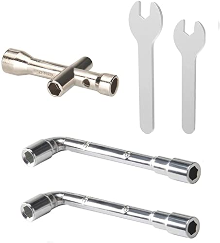 Pnzxi 5pcs (Fits for E3D 7mm + MK8 6mm) L Socket Wrench + Fixed Wrench ...
