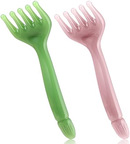 Amazon.com: JIEYAO 2Pcs Resin Scalp Massage Tool, Five Claw Facial ...