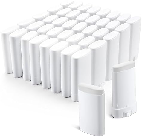 Amazon.com : 10 Pack 2.5 oz Empty Deodorant Containers,Bottom Filling ...