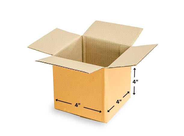 BoxCrafters- Size 4x4x4 Inches, Premium Eco Friendly 3 Ply Brown ...