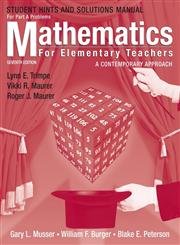 Amazon.com: Mathematics for Elementary Teachers, Hints and Solutions ...