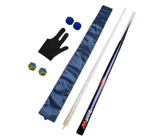 Buy KBA Pool & Snooker Half Joint Cue Stick Tip Size 9mm with Cue Cover ...