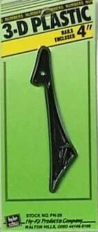 Amazon.com: 4 Plastic Script Style Numbers : Tools & Home Improvement
