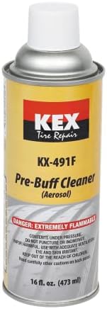 Amazon.com: KEX Tire Repair PRe-Buff Cleaner (Aerosol) KX-491F : Automotive