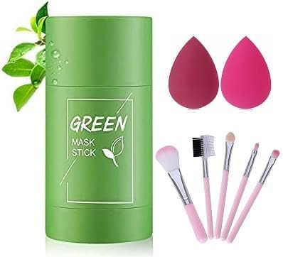 LA VENUST Green Tea Stick Mask with Soft Bristles 5 Pcs Pink Makeup ...