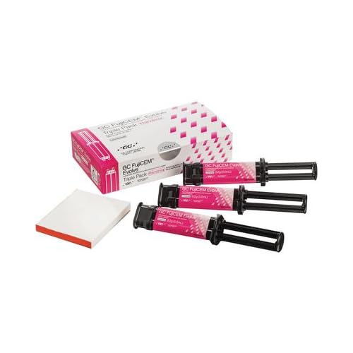 Amazon.com: GC 012952 FujiCEM Evolve Glass Ionomer Cement Triple Pack ...