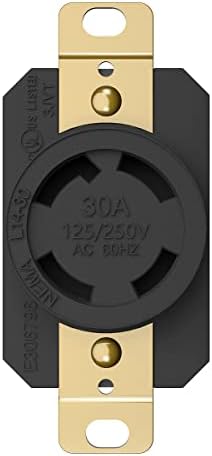 Nema L16-30R 30A 480V 3 Pole 4 Wire Industrial Grade Locking Female ...