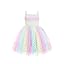 Arshiner Robe tutu en tulle arc-en-ciel pour petite fille - Robe de ...