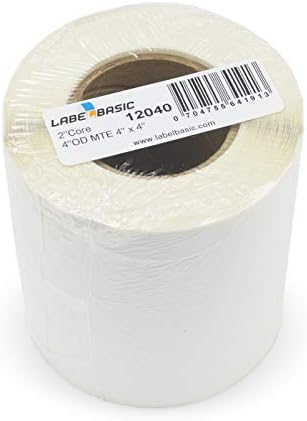 Amazon.com : LabelBasic Matte Inkjet Labels 4" Circle for Epson TM-C3500, TM-C3400, Primera ...