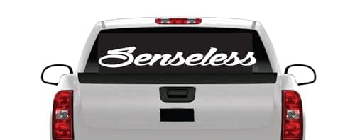 Amazon.com: Senseless Back Banner Vinyl Decal Sticker Turbo Diesel ...