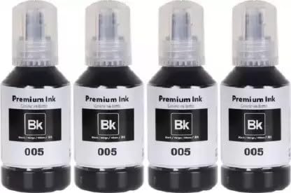 CRIBA Compatible for Epson 005 135ML*4 Black Ink Bottle Compatible ...
