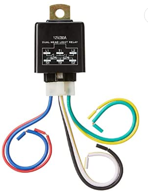 Dual Headlight Relay with Wire : Amazon.in: Car & Motorbike