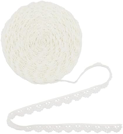 Amazon.com: White Lace Ribbon, 1/2” x 10 Yards Crochet Lace for Sewing ...