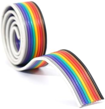 Chauhan Abhiyantriki 2 feet 10 core Rainbow Wire Ribbon Flat Cable Wire ...
