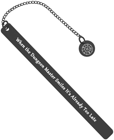 Dungeons and Dragons Gifts DND Bookmark When The Dungeon Master Smiles ...