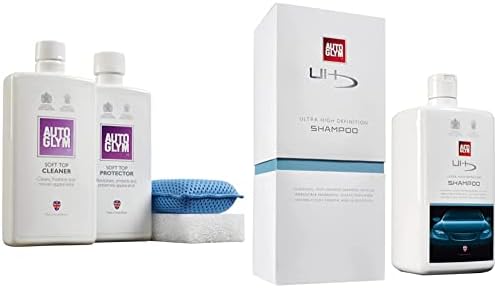 Autoglym Soft Top Clean & Protect Complete Kit & Ultra High Definition ...