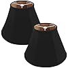 SEEYUAN KD Lamp Shades Set of 2, Slubbed Fabric Lamp Shades for Table ...
